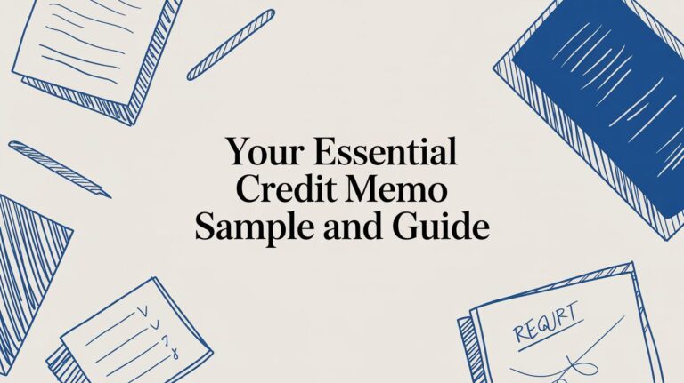 Your Essential Credit Memo Sample and Guide
