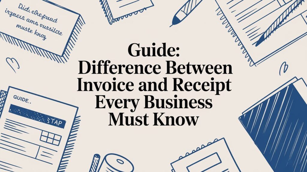 Guide: difference between invoice and receipt every business must know