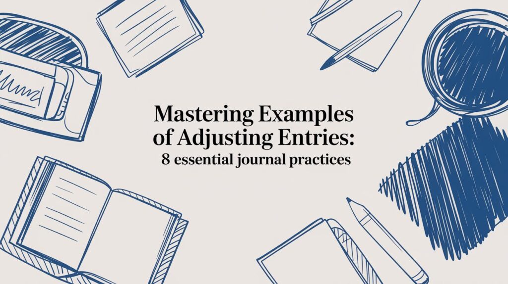 Mastering examples of adjusting entries: 8 Essential Journal Practices